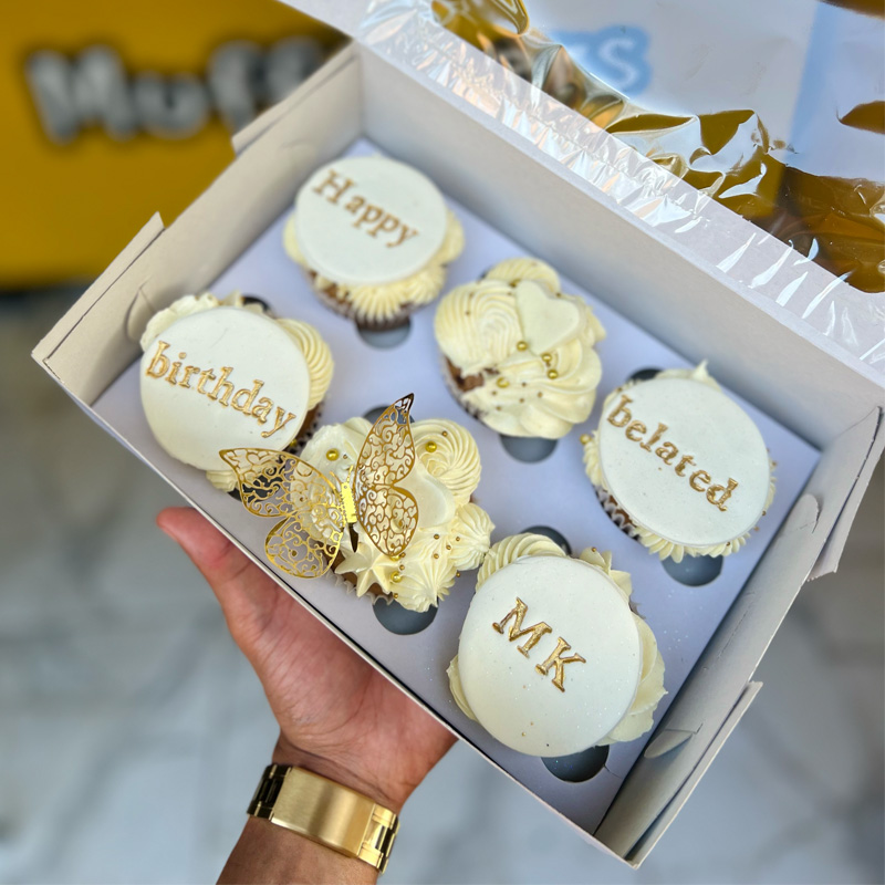 HBD Gold Cupcakes – The Muffineers