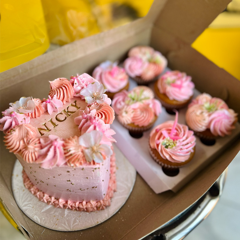 Pink Heart Bento – The Muffineers