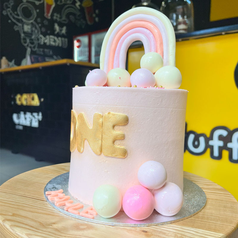PinkRainbow Cake – The Muffineers